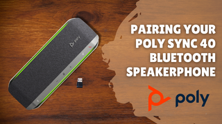 How To Pair The Poly Sync 40 Bluetooth Speakerphone to Your Mobile, PC ...