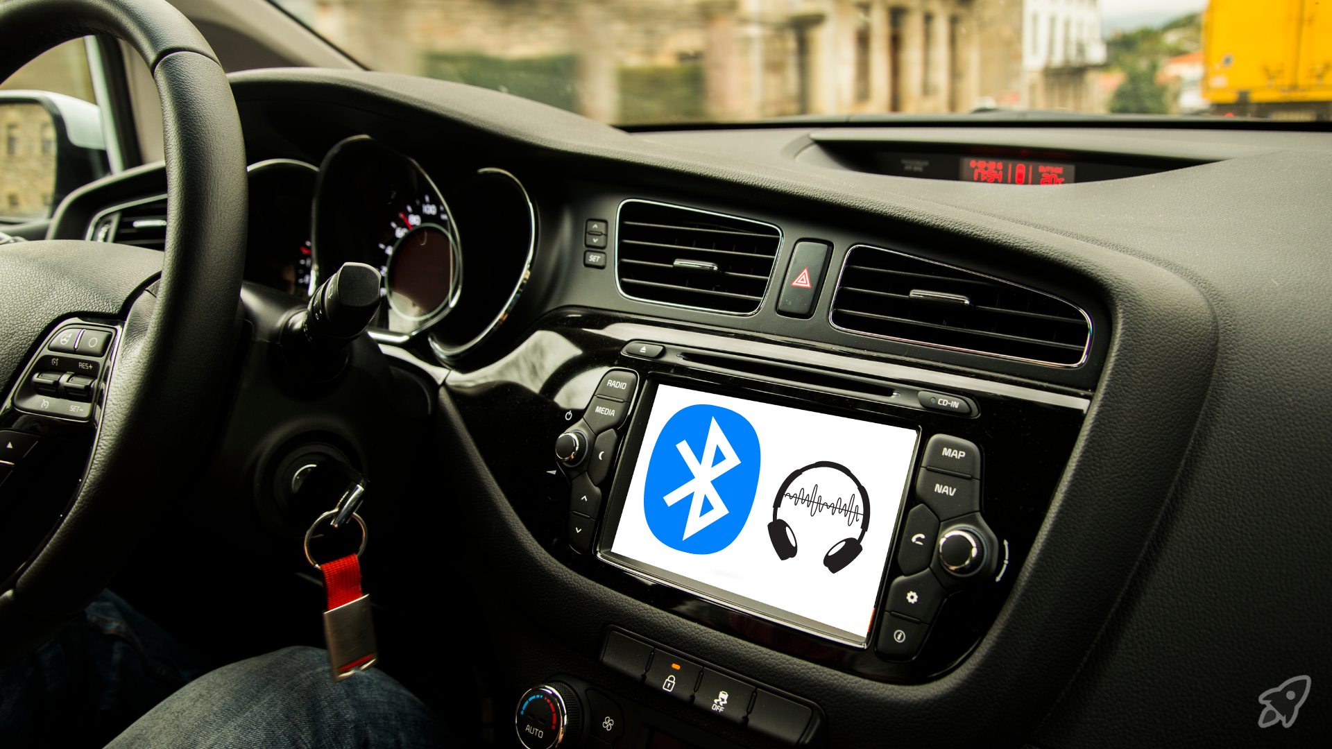 Car audio system with bluetooth store