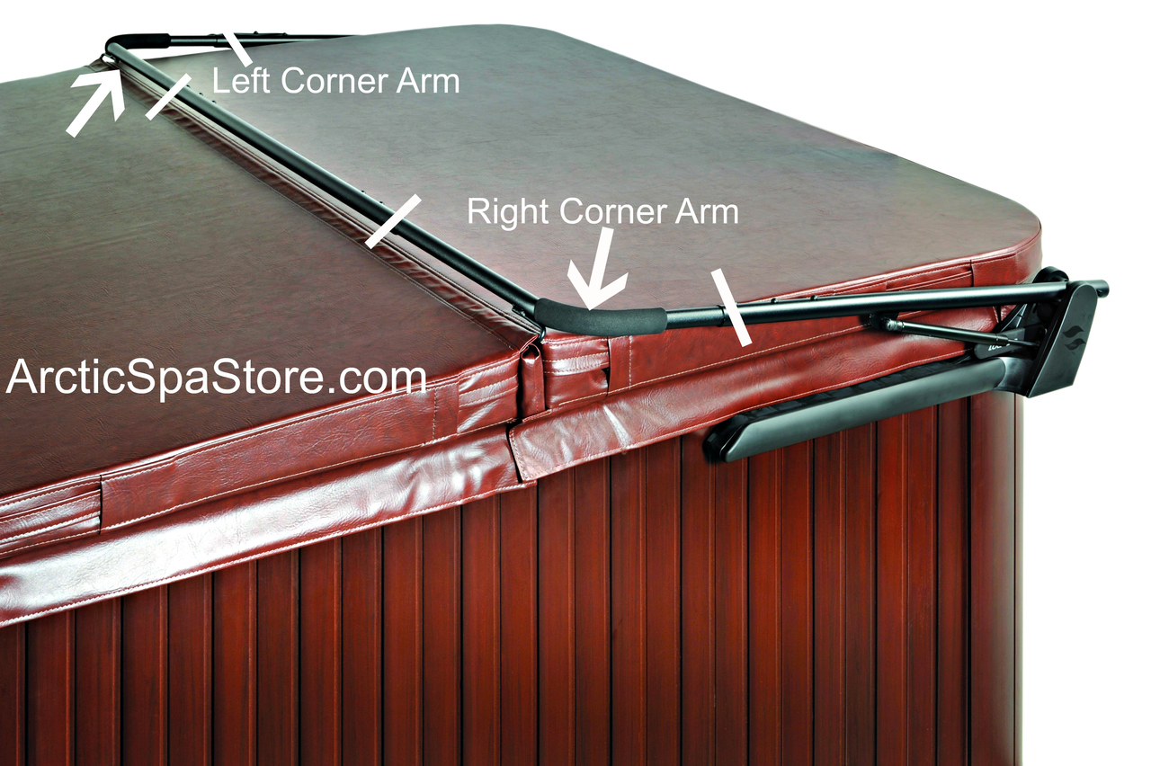 Left Cover Corner Support Arm for Covermate 3 Arctic Spas