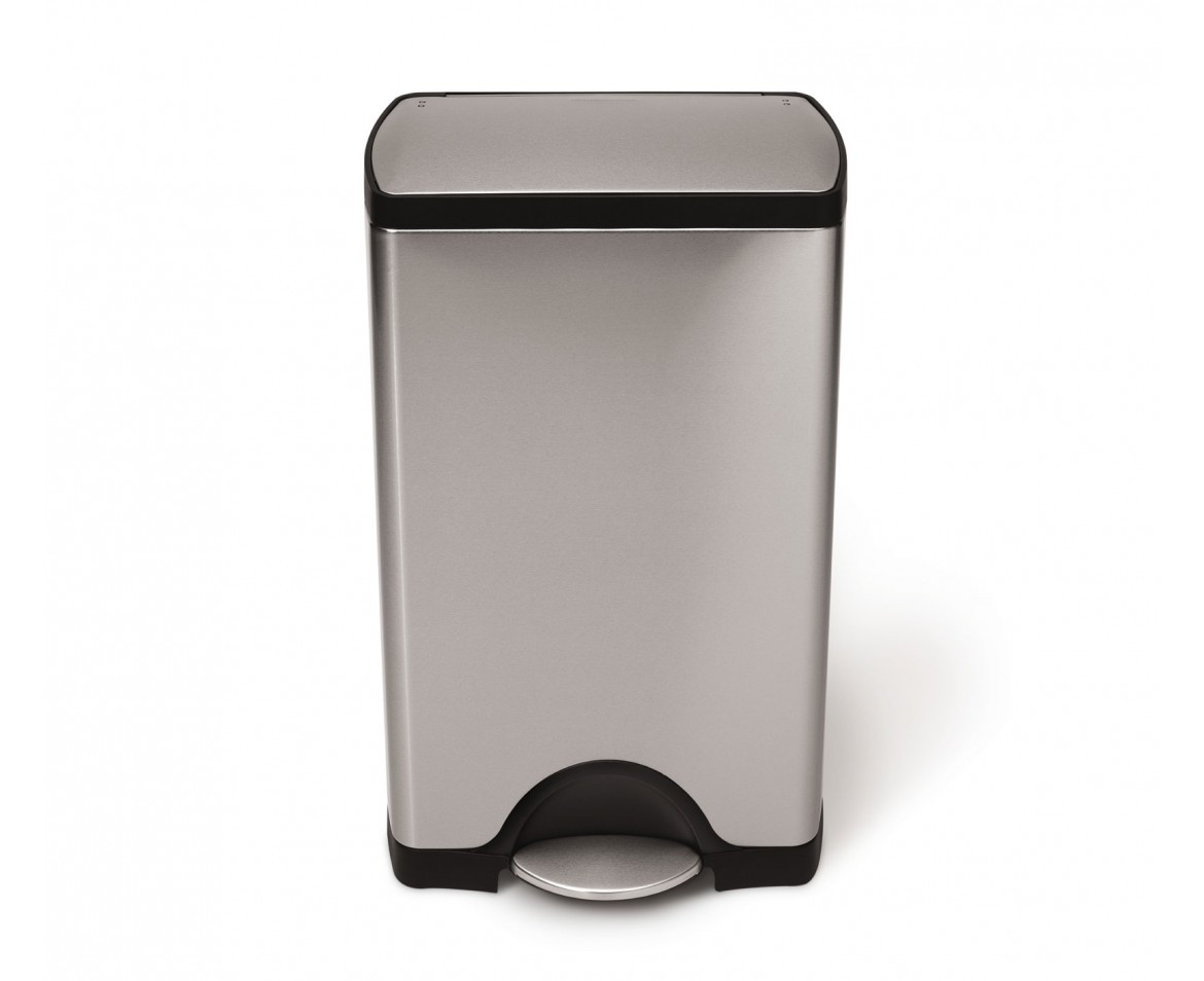 simplehuman 38 Litre Stainless Steel Rectangular Kitchen Bin
