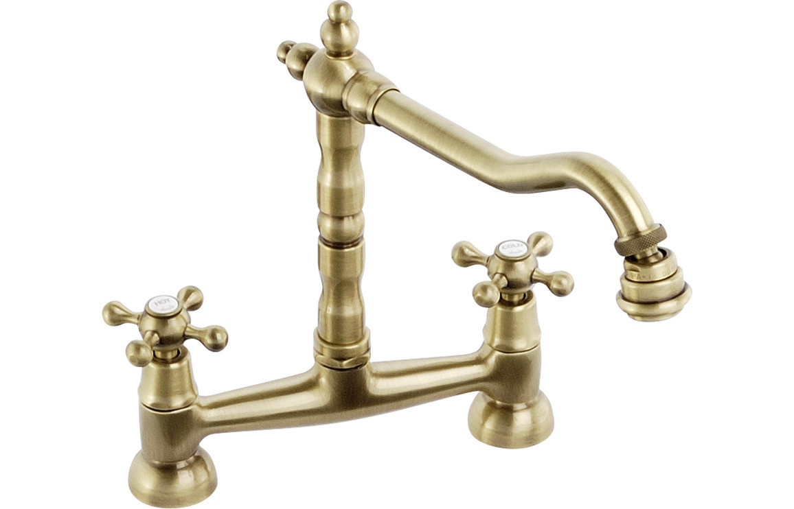Abode Melford Bridge Classic Mixer Tap - Cut Price Kitchens