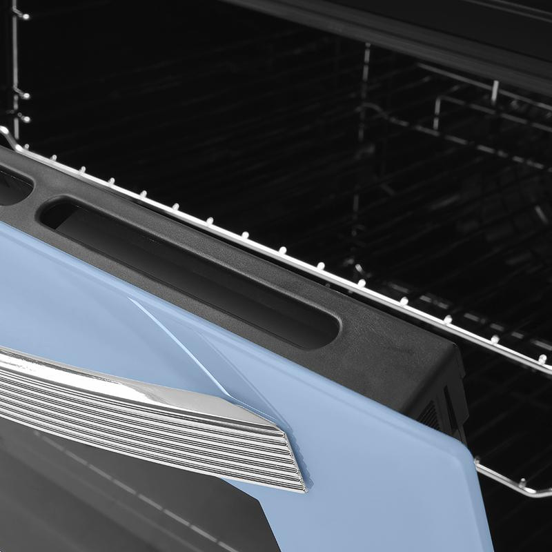 Swan Retro Built-in Electric Single Oven - Blue - Cut Price Kitchens