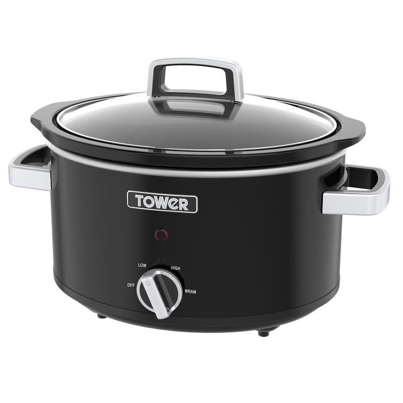 Tower Infinity 3.5L Slow Cooker Black - Cut Price Kitchens
