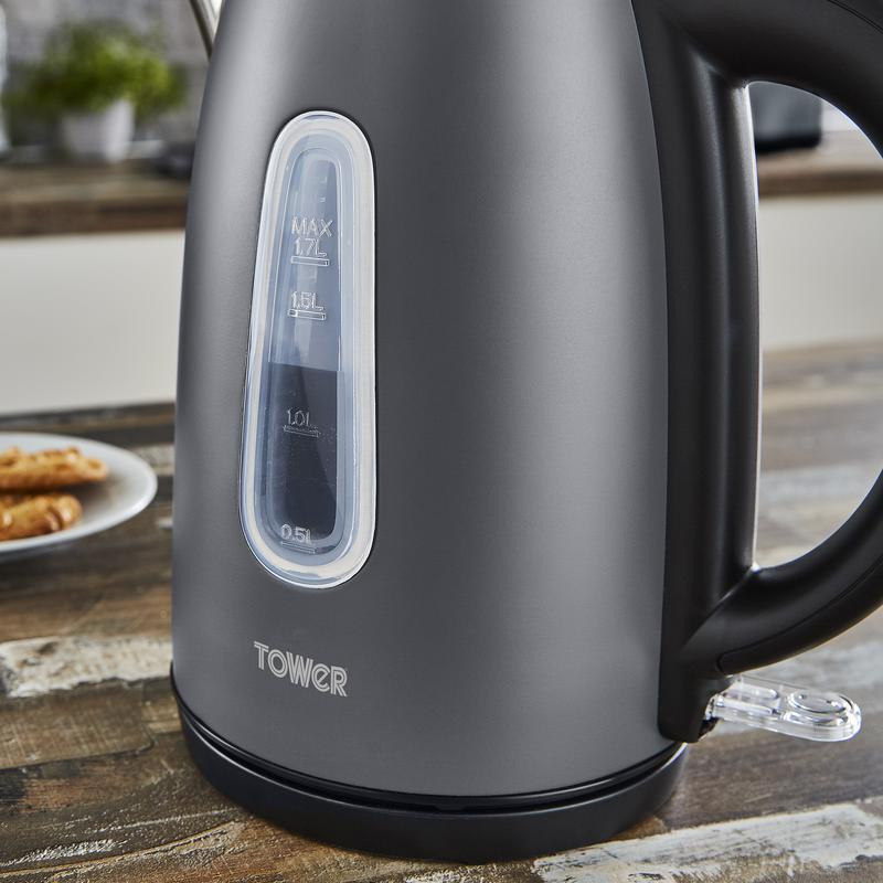 Tower Infinity Stone 3KW 1.7L S/S Jug Kettle Slate - Cut Price Kitchens