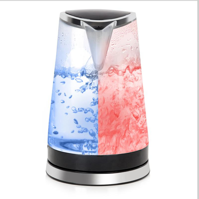 Tower 2200W 1.7L LED Colour Changing Kettle Black - Cut Price Kitchens