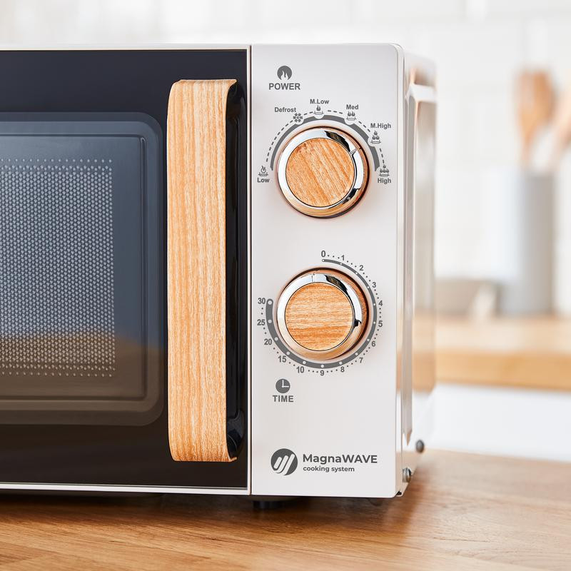 Tower Scandi 800W 20L Manual Microwave White - Cut Price Kitchens