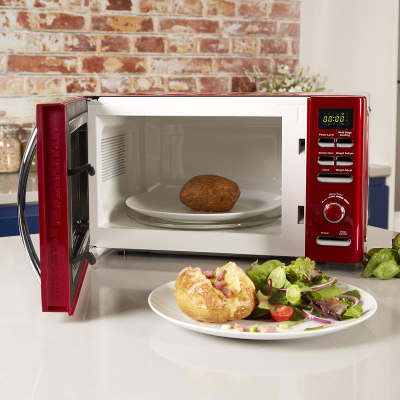 Tower Infinity 800W 20L Digital Microwave Red - Cut Price Kitchens