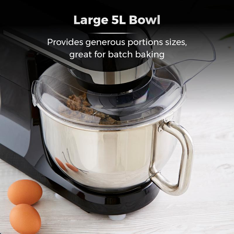 Tower 1000W Stand Mixer with 5L Stainless Steel Bowl - Cut Price Kitchens
