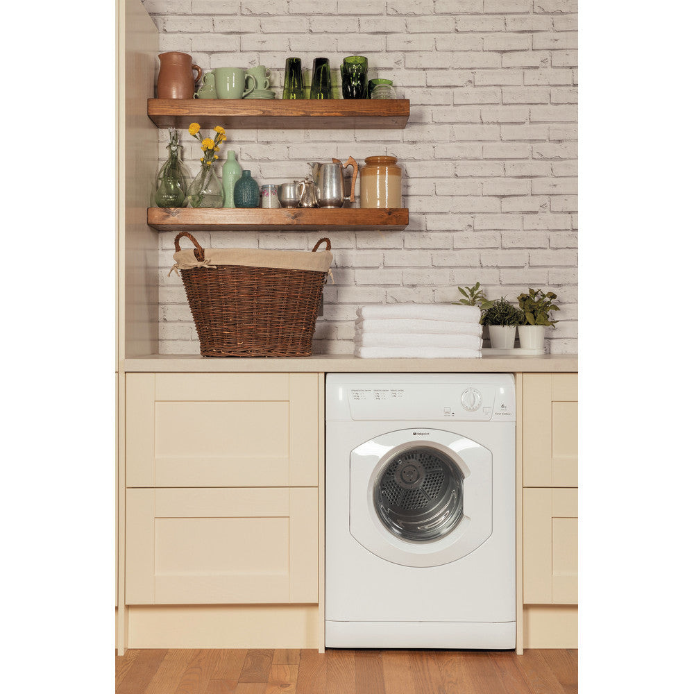 Hotpoint First Edition FETV60CP 6Kg Tumble Dryer White - Cut Price Kitchens