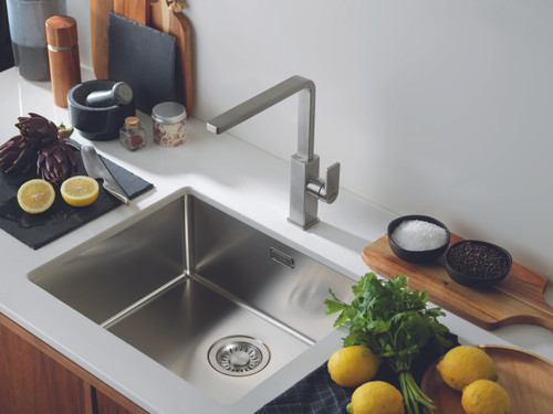 Franke Mythos Swivel Kitchen Mixer Tap | Stainless Steel & Industrial ...