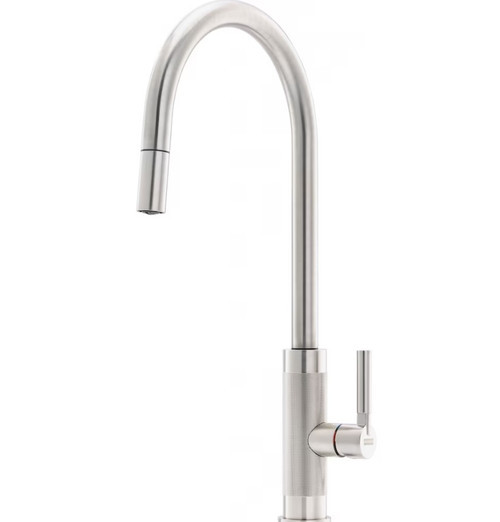 Franke Tessuto J Pull Out Spout Kitchen Tap | Decor Steel, Brass & Matt ...