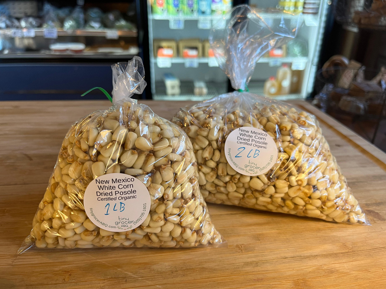 White Corn Dried Posole - tiny grocer ABQ