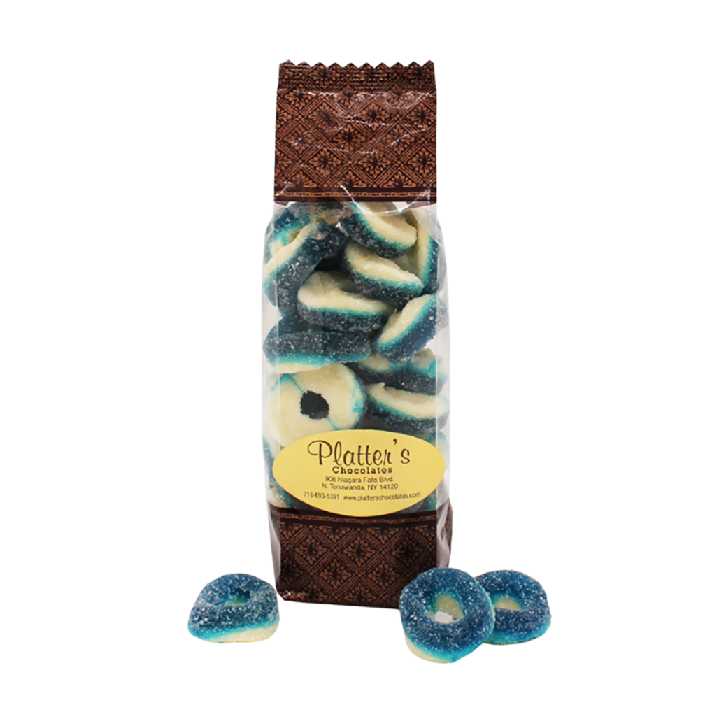 Blue Raspberry Rings - Platter’s Chocolate Factory