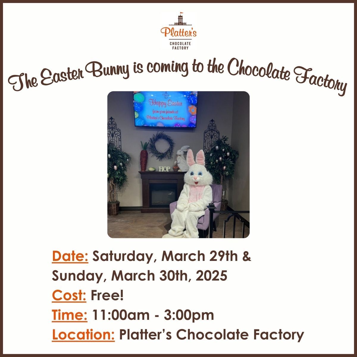 Events - Platter's Chocolate Factory
