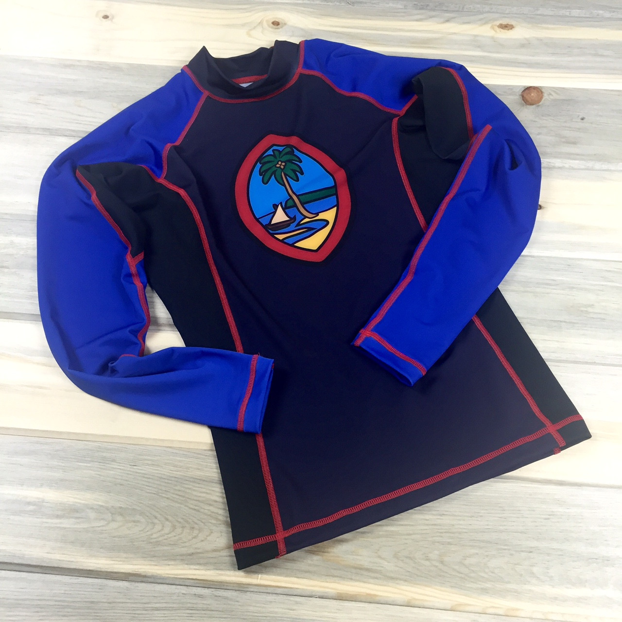 Unisex Modern Guam Seal Sports Rash Guard