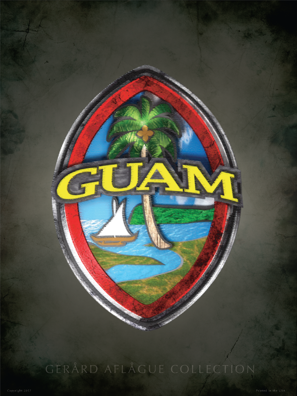 Chamorro Native Guam Seal Island Blood Tribe Poster | Gerard Aflague ...