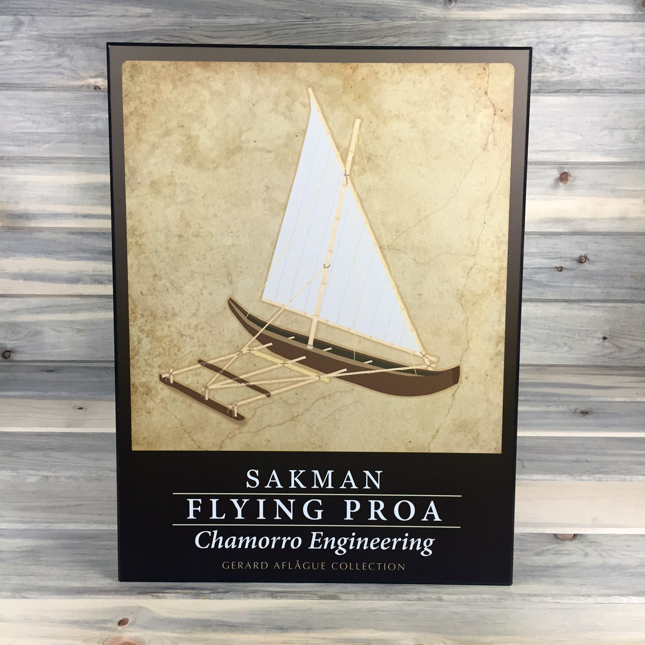 Flying Proa Sakman Plaque 18x24 inches