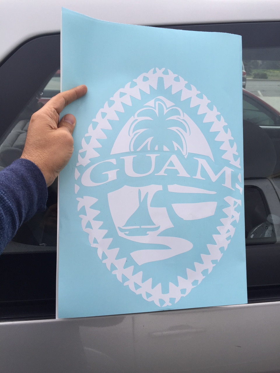 Mega Tribal Guam Seal Single Vinyl Decal - 12x15 inches | Gerard ...