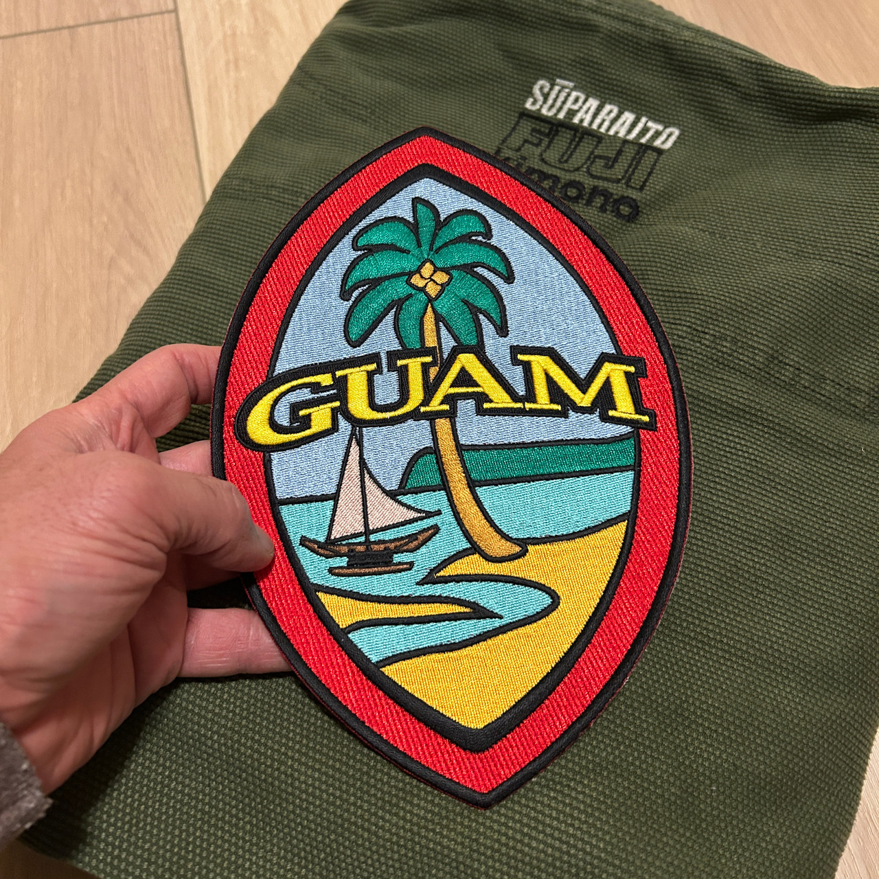 9" Modern Guam Seal Embroidered Patch