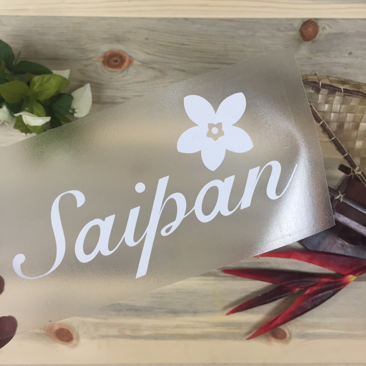Saipan Plumeria Sticker Decal