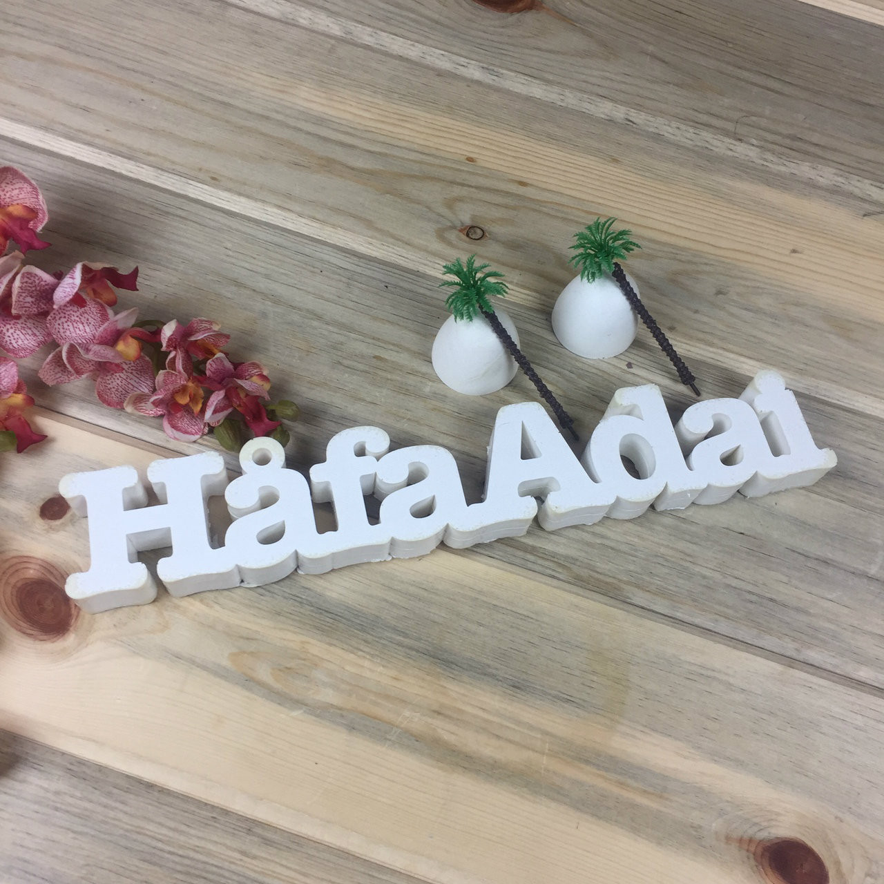 Unpainted Hafa Adai w/Palms Artist Kit