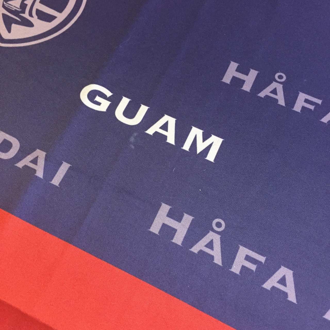 Guam Motif Polyester Cloth Table Cover - 70x90 Inches