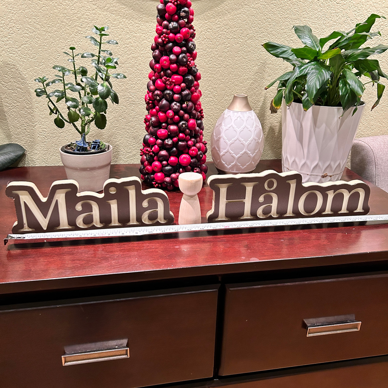 Maila Halom (Welcome) Home/Office/Store Sign - 29" Wide