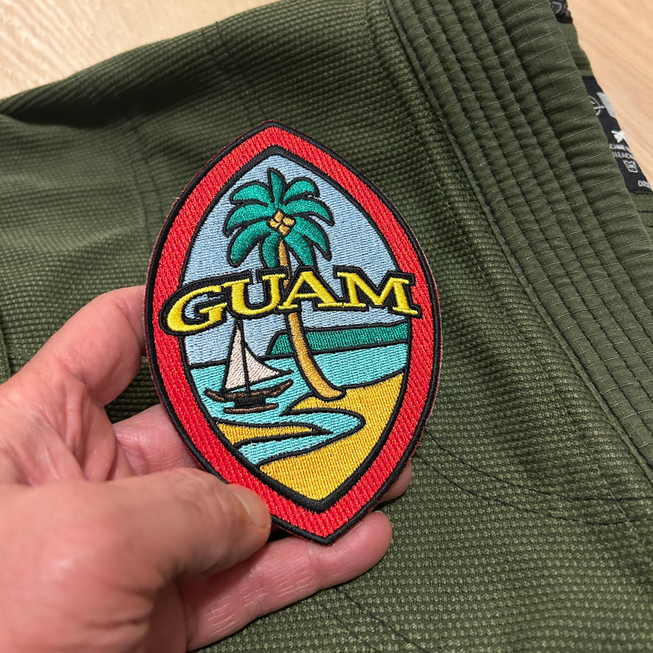 5" Modern Guam Seal Embroidered Patch