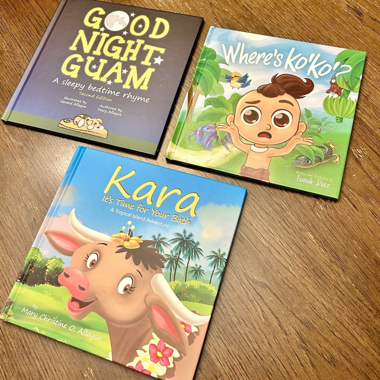 3-Piece Book Set: Good Night Guam, Where's Ko'ko', and Kara