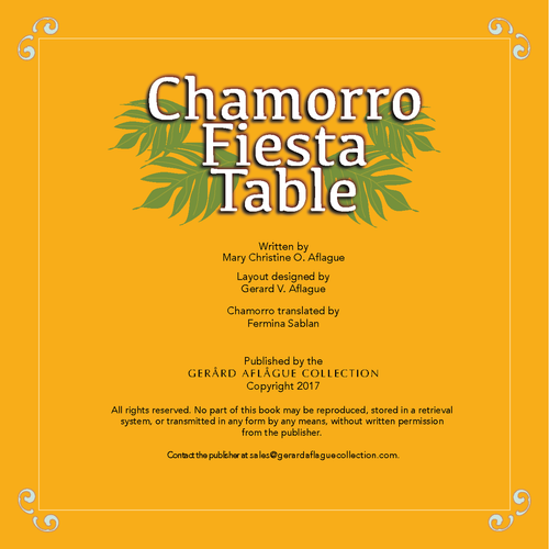 Chamorro Fiesta Table Poetic Short-Story Book, 2nd Edition