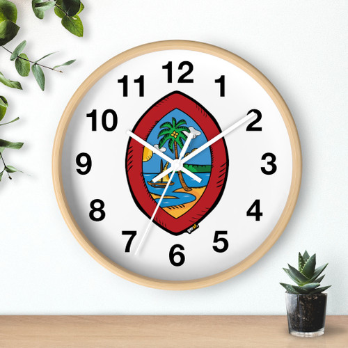 Guam Seal Comic Motif Wall clock - Gerard Aflague Collection