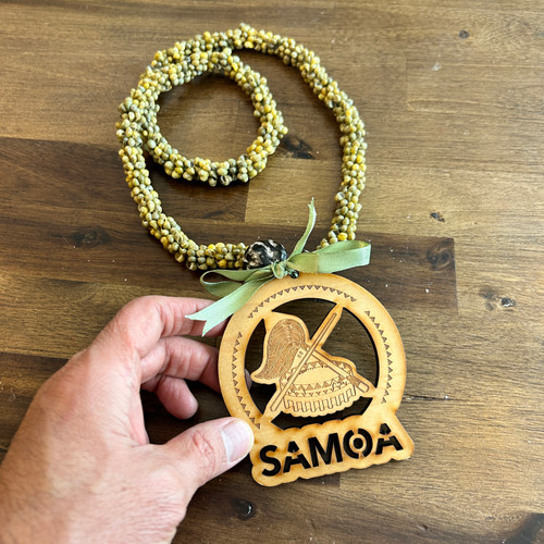 Green Shell Samoan Seal Graduation and Cultural Lei