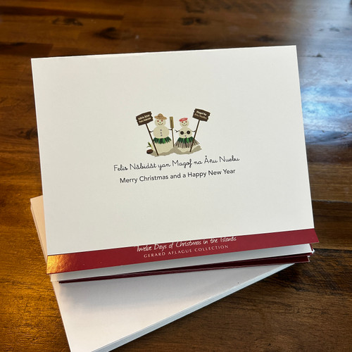 12-pack Guam/CNMI Chamorro Season's Greeting Card and Envelope