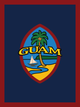 Vertical Modern Guam Seal