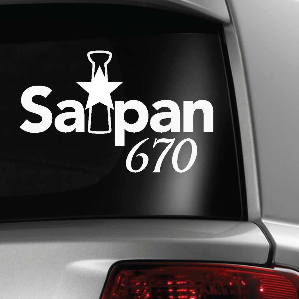 Saipan 670 Star Latte Sticker Decal