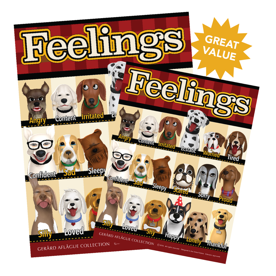 Feelings or Emotions Poster - 18x24