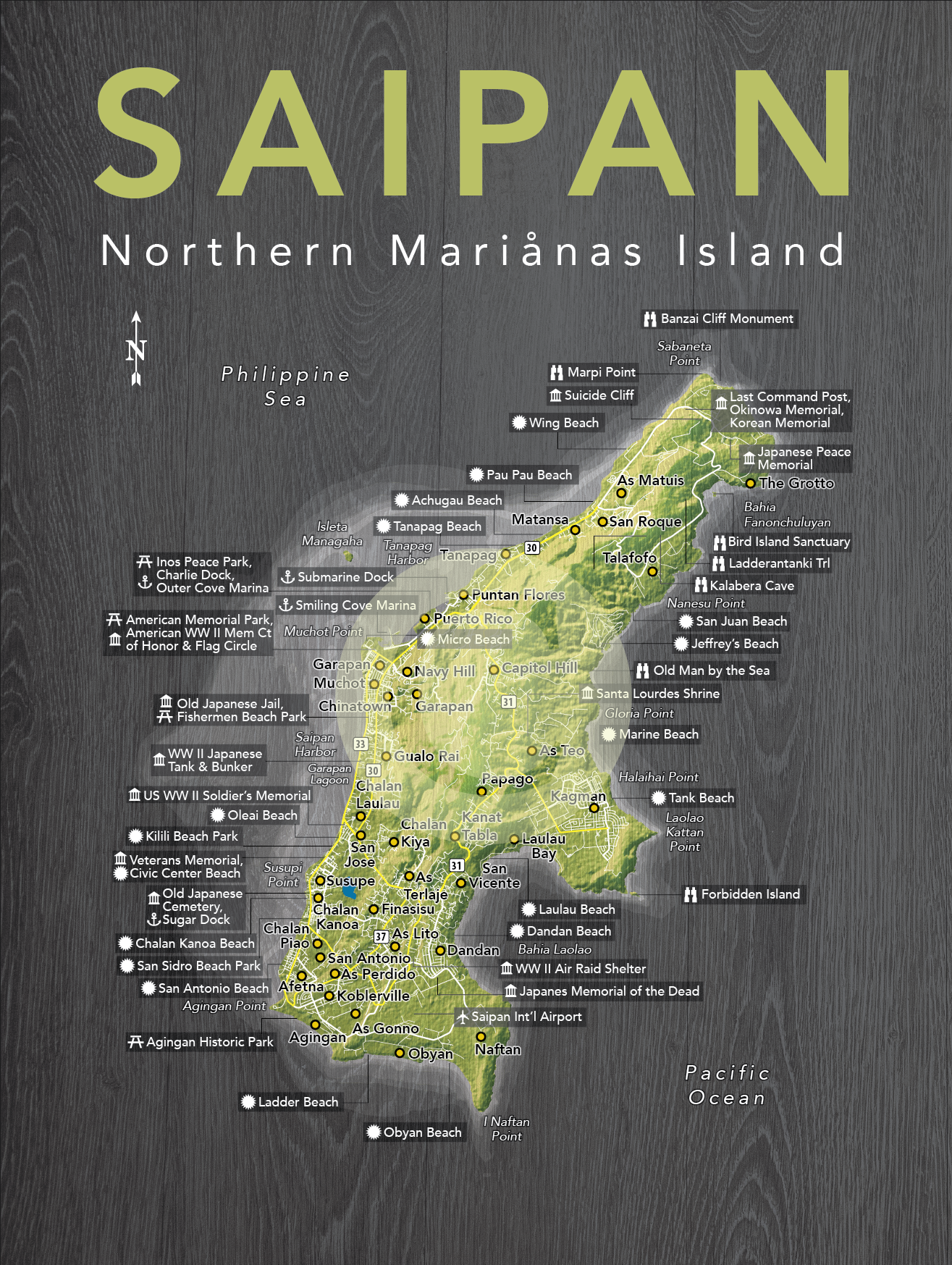 Saipan Map