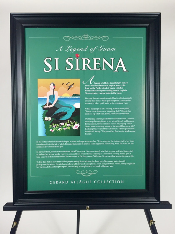 Guam Legends - Si Sirena (18x24 inch) Illustrated Gallery Print ...
