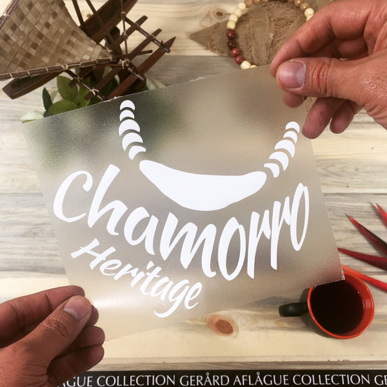 Chamorro Heritage Single Vinyl Decal - 5"x7" | Gerard Aflague Collection