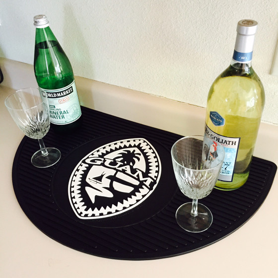 Tribal Guam Seal Rubber Bar Table Mat | Gerard Aflague Collection