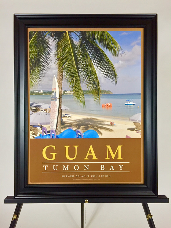 Guam Art | Guam Gifts - Guam, Tumon Bay Poster - 18x24 | Gerard Aflague ...