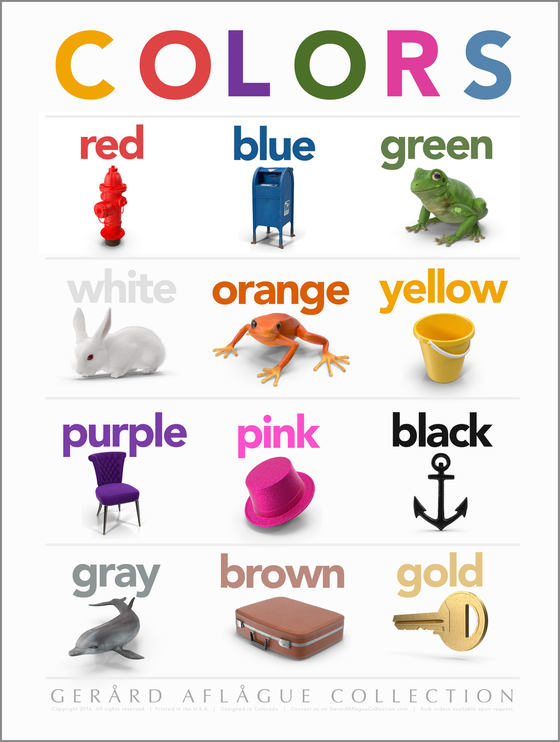 Teacher Created - Teaching Colors Poster