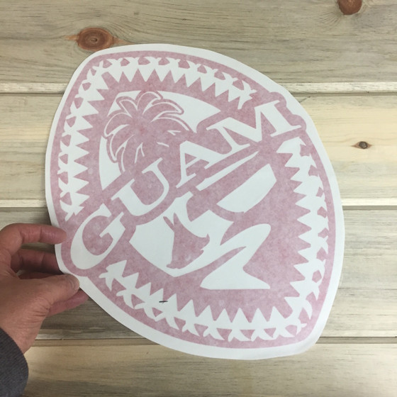 Tribal Guam Seal Car and Truck Sticker Decal - 12x15