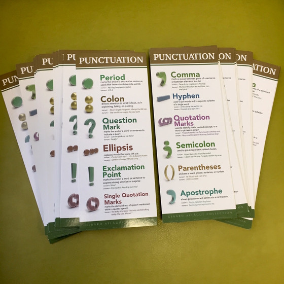 Punctuation Student Prompt Cards and Bookmarks- 35 pcs