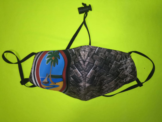 Modern Guam Seal Weaved Motif Mask