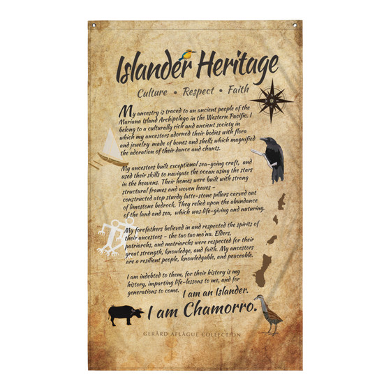 Chamorro Heritage Vertical Flag