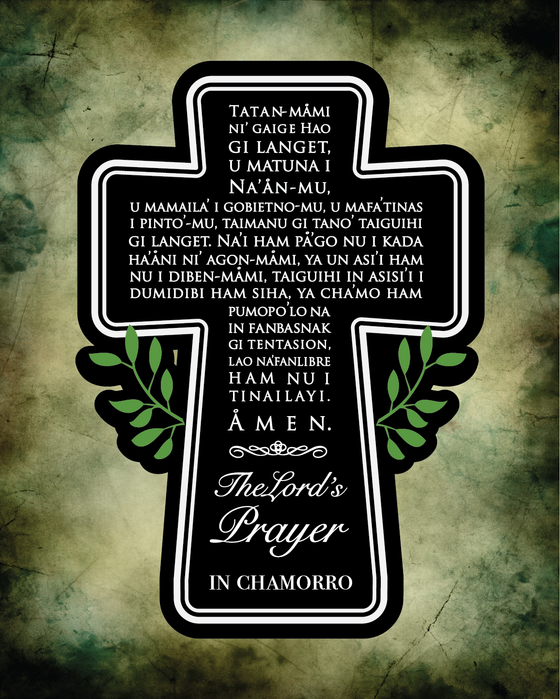 Lord's Prayer in Chamorro Metal Print (16x20 inches)