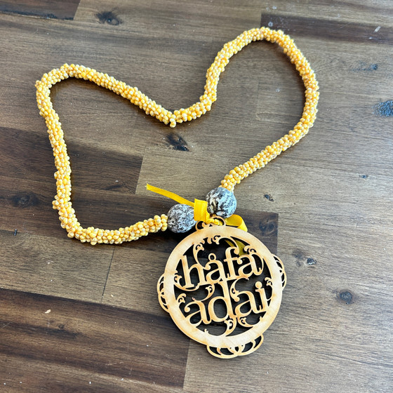 Yellow Shell Hafa Adai Graduation and Cultural Lei