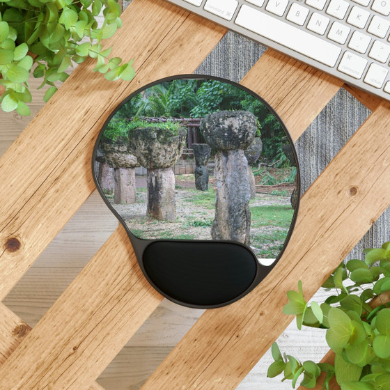Latte Stone Mouse Pad With Wrist Rest