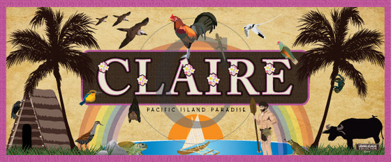Guam Gifts and Guam Products - Tropical-Themed Name Art Illustration ...